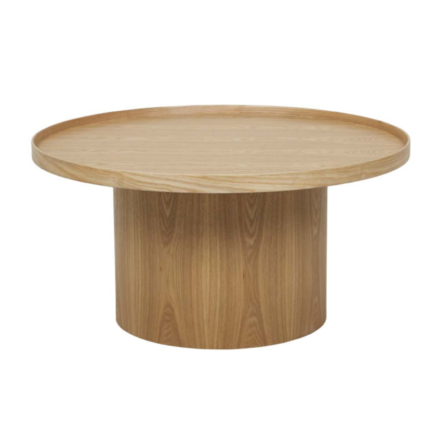 Classique Pedestal Coffee Table - Natural Ash – Kmode Interiors