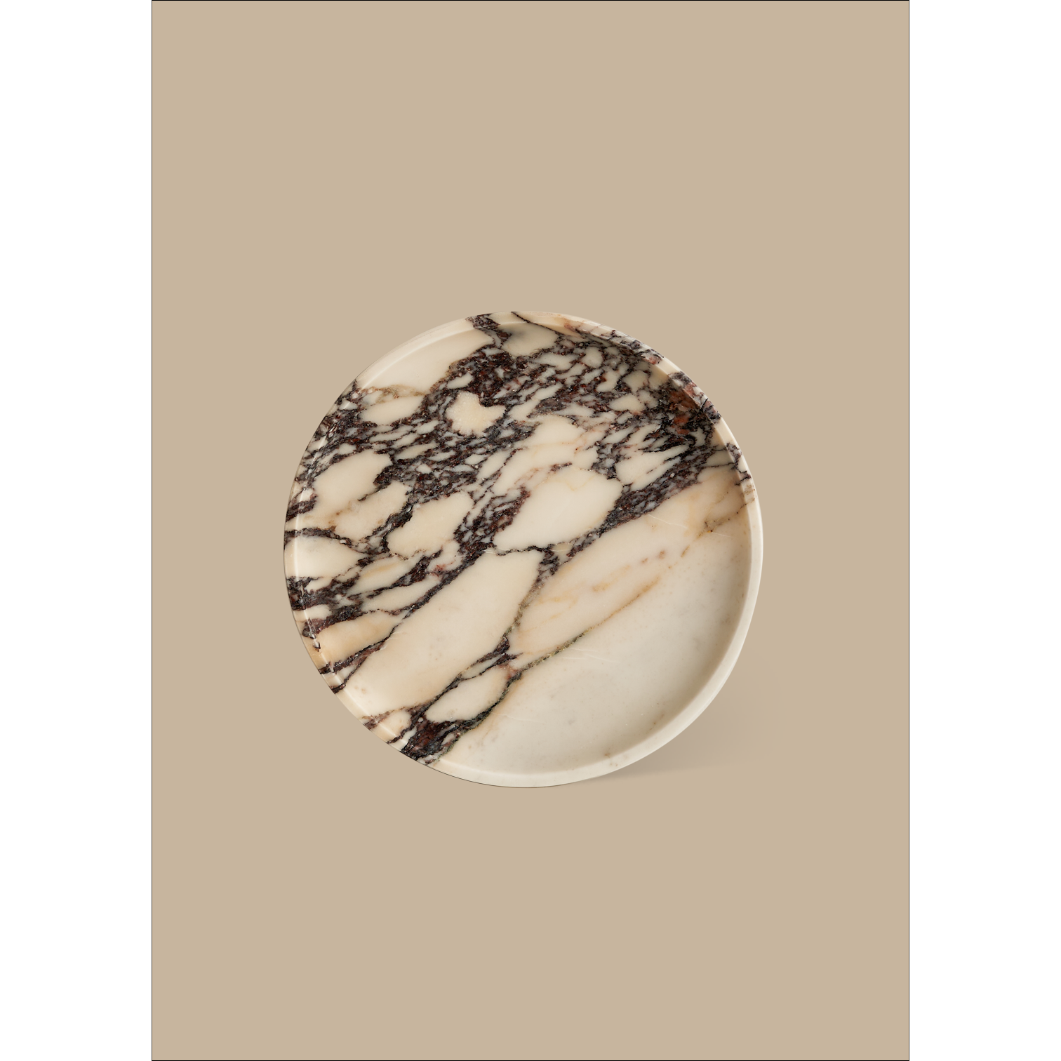Linea Round Marble Tray – Kmode Interiors