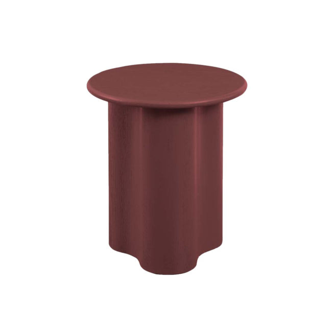 Artie Wave Side Table - Merlot – Kmode Interiors