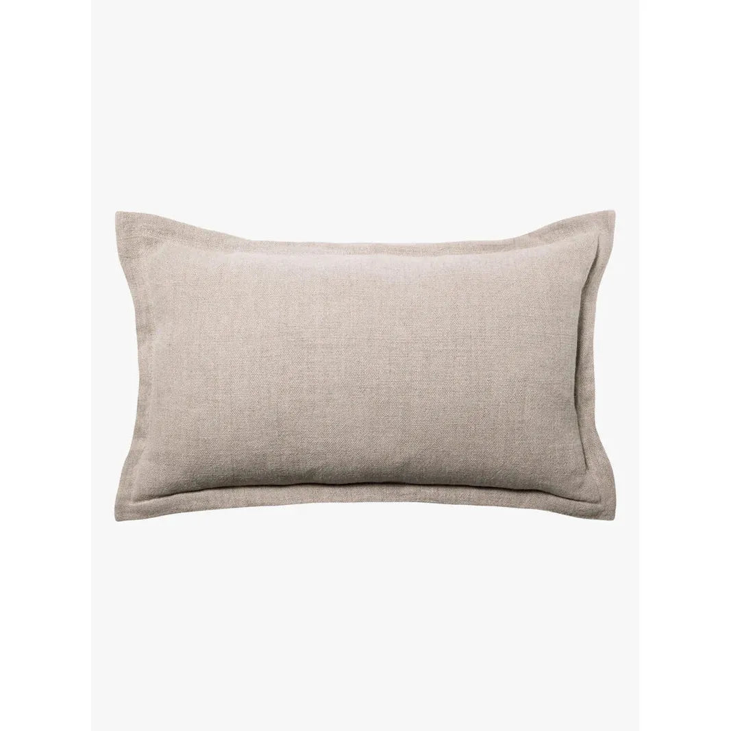 Burton Oatmeal Tailored Heavy Linen Rectangle Cushion – Kmode Interiors